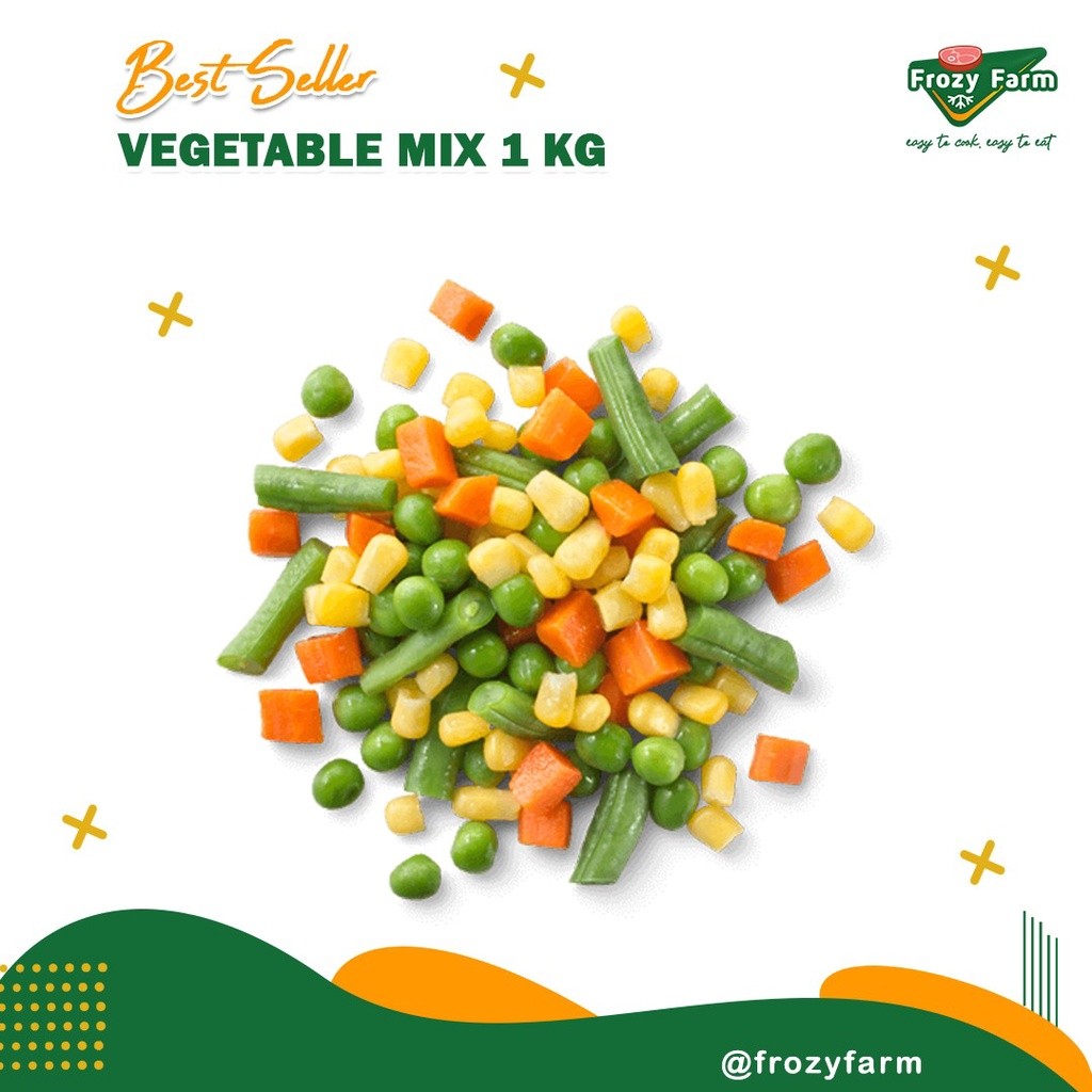 Jual Frozen Mix Vegetable 4 way 1 kg | Shopee Indonesia