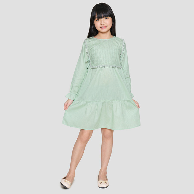 Jual Little M Woven Outer Renda Maxi Dress Anak Perempuan 121803871 ...