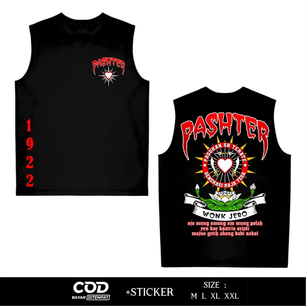Jual Kaos Singlet PSHT Motif Pashter 1922 Wonk Jero Desain Terbaru ...
