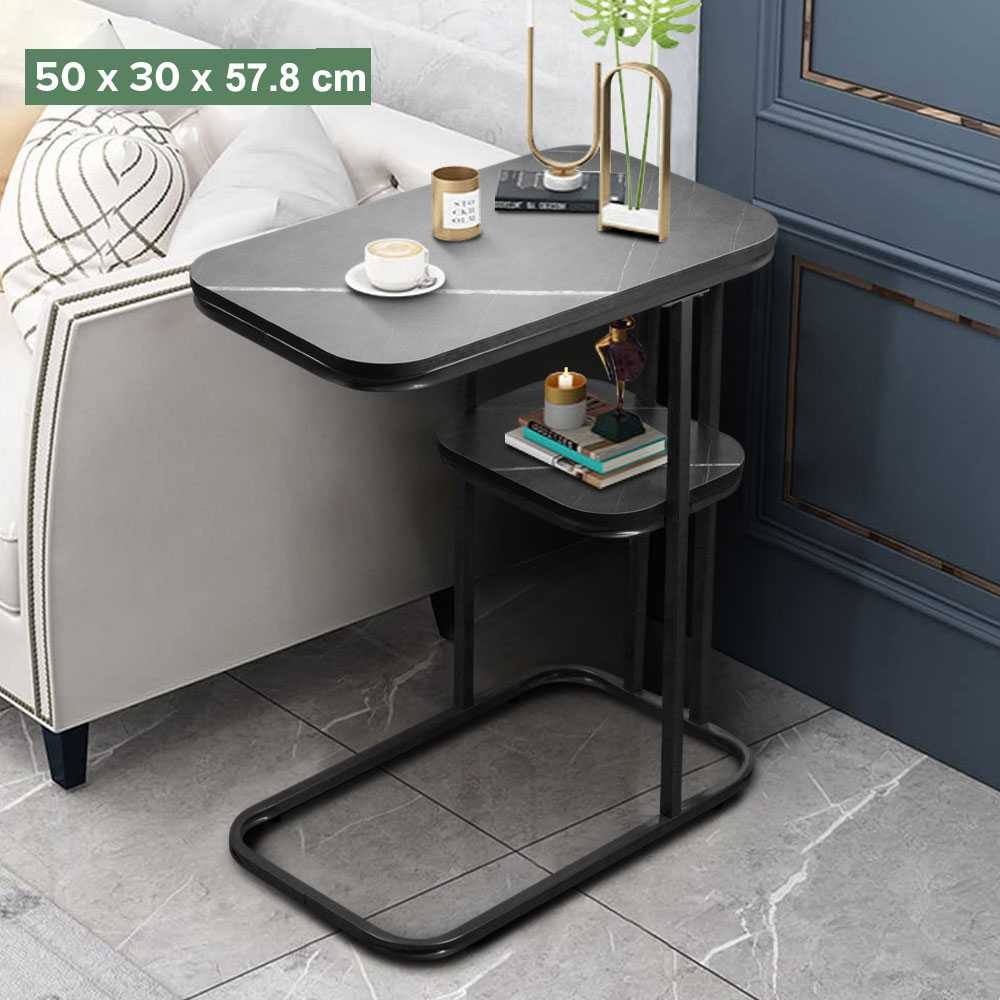 Jual Geja Meja Sofa Side Table Marbel European Style Double Layer - H81 ...
