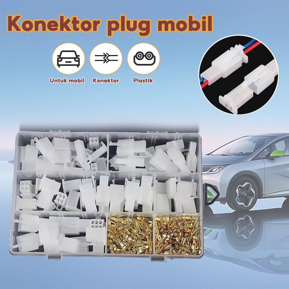 Jual 380Pcs Soket Kabel Motor Mobil 2Pin 3Pin 4Pin 5Pin 6Pin Socket ...