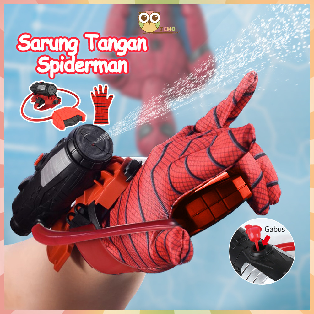 Jual JCHO Mainan Sarung Tangan Spiderman Mainan Pistol Air Anak ...