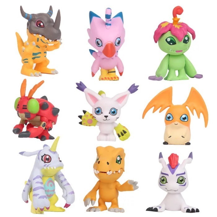 Jual Topper Kue Figure Digimon Adventure Set isi 9 | Shopee Indonesia