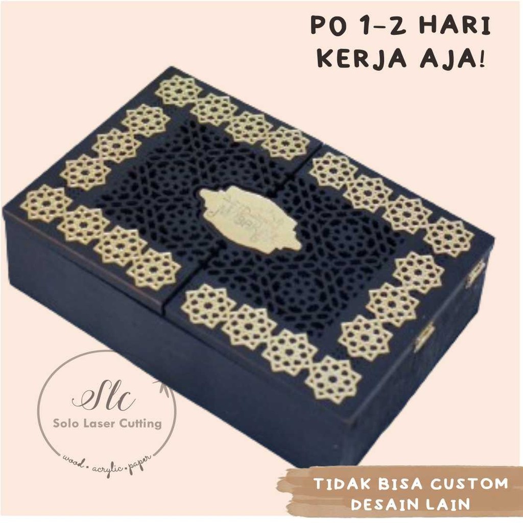 Jual Box Custom Kayu Lebaran / Box Hampers lebaran / Kotak Kayu Lebaran ...