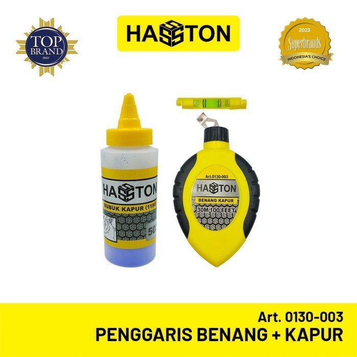 Jual Hasston Sipatan Lot Benang + Powder / Chalk Line Reel Set (0130 ...