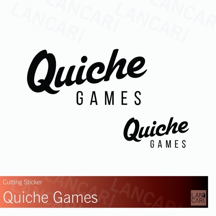 Jual Sticker Cutting Quiche Games Vinyl Cut Stiker | Shopee Indonesia