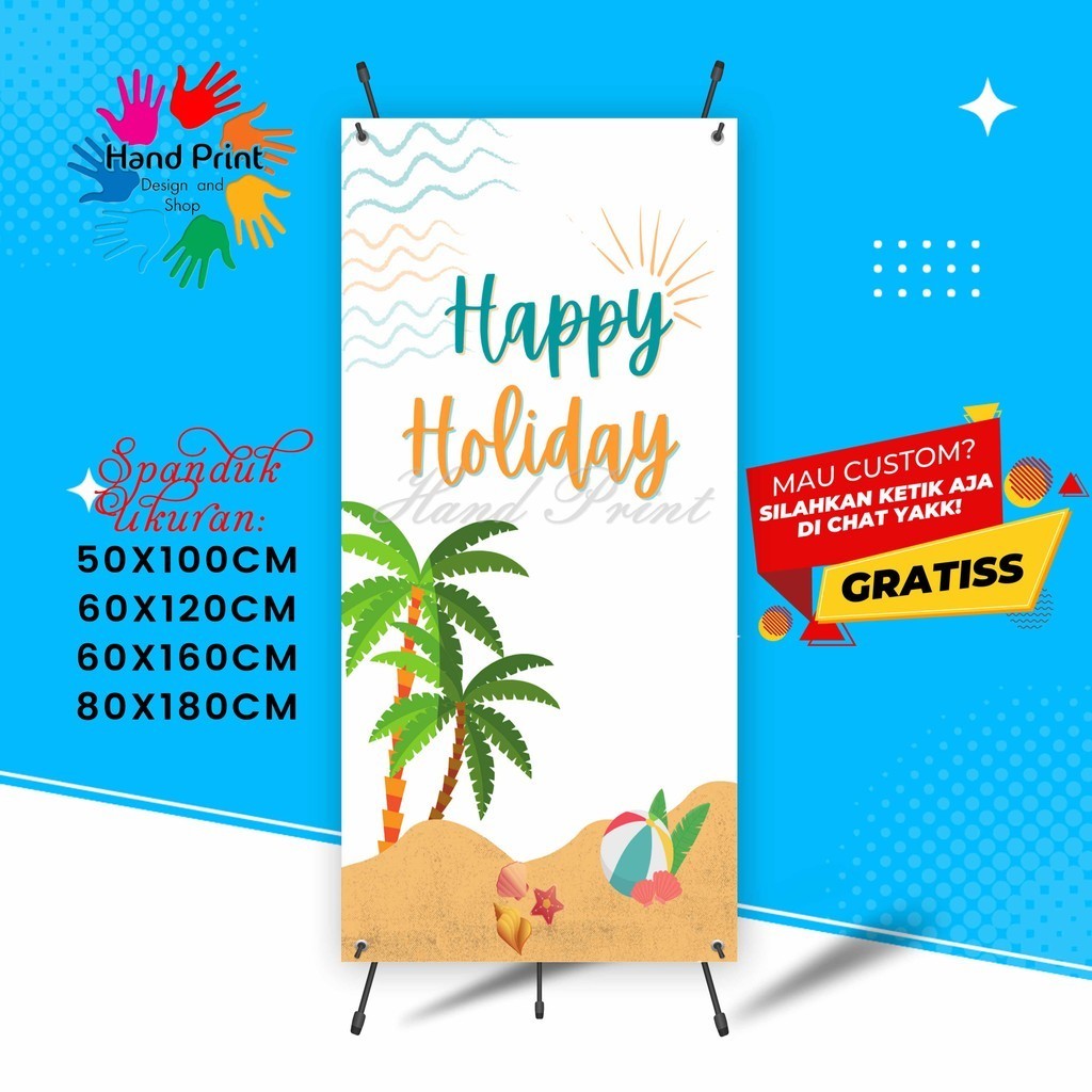 Jual Cetak Spanduk Banner Liburan Wisata Travel Jalan - jalan F MMT ...
