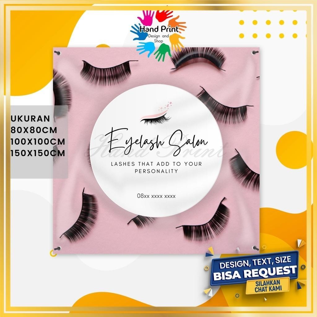 Jual SPANDUK / BANNER Eyelash Extension Salon Studio Eyebrows MMT ...