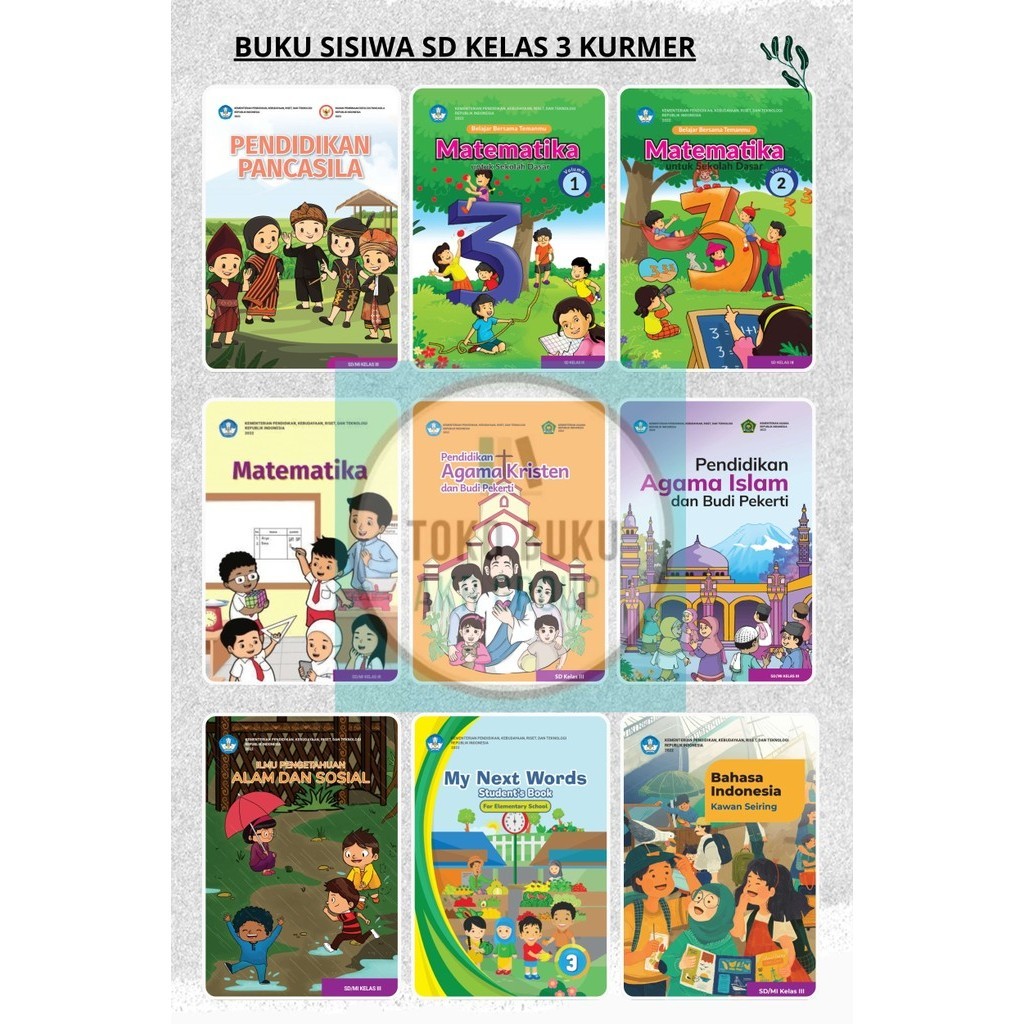 Jual Buku Paket Kurmer Siswa Kelas 3/III SD/MI Kemendikbud Kurikulum Merdeka Terbaru Tahun 2024 ...