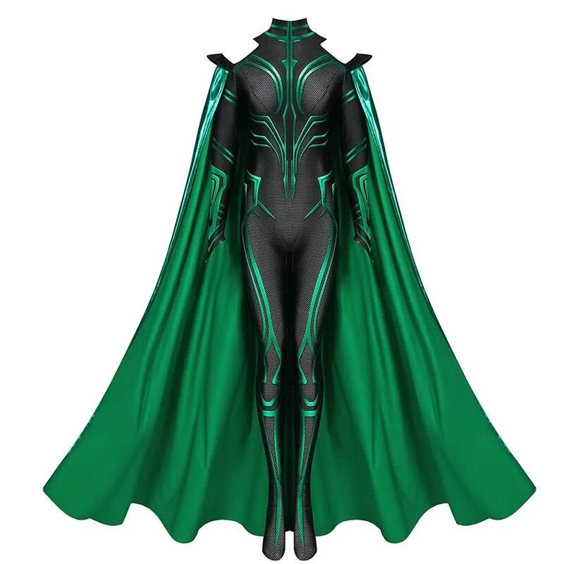 Jual Marvel Thor 3 Ragnarok Supervillain Hela Cosplay Costume Jumpsuit ...