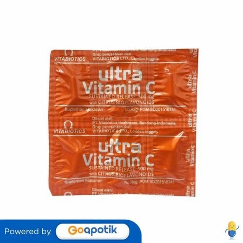 Jual Vitabiotics Ultra Vitamin C 500 Mg Strip 6 Tablet | Shopee Indonesia