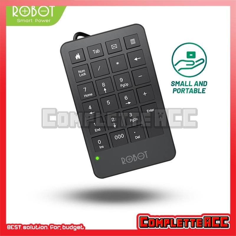 Jual ROBOT RK01 Wired Numeric Keypad Black Tombol Multimedia Kecil dan ...