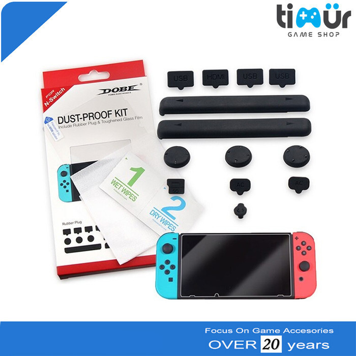 Jual SX7 Dust-Proof DustProof Kit Anti Debu Nintendo Switch Tempered ...