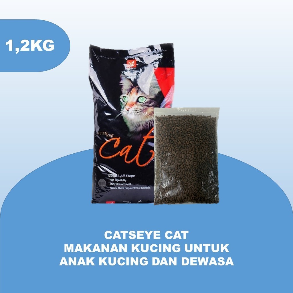 Jual Cat's eye 1,2 kg Makanan Kucing Allstages Untuk Semua Usia 1,2Kg ...