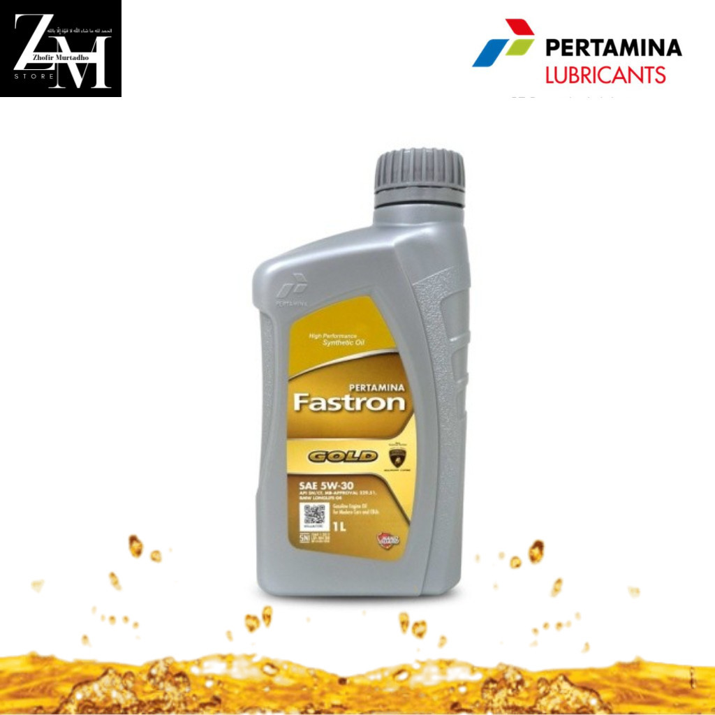 Jual OLI FASTRON GOLD 5W 30 1 Liter 100% ASLI PERTAMINA | Shopee Indonesia