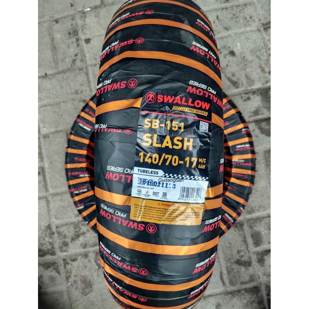 Jual ( RING 17 ) SB151 SLASH 140 70 17 SWALLOW Pro Series Tubeless Ban ...