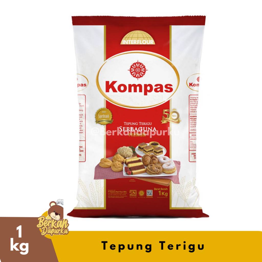 Jual Kompas Terigu 1kg Tepung Terigu | Shopee Indonesia