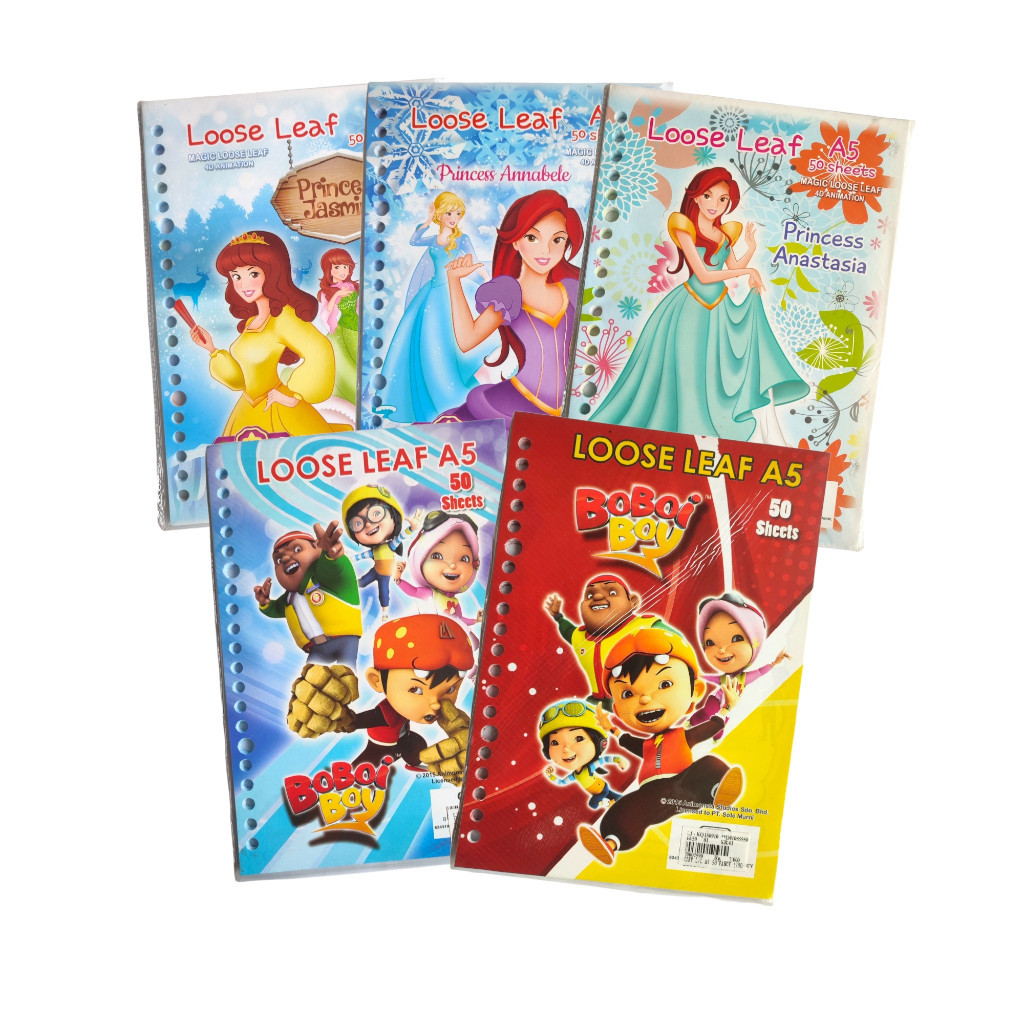 Jual Kertas Binder Fancy Loose Leaf Kiky / Okey A5 50 lembar Grosir ...
