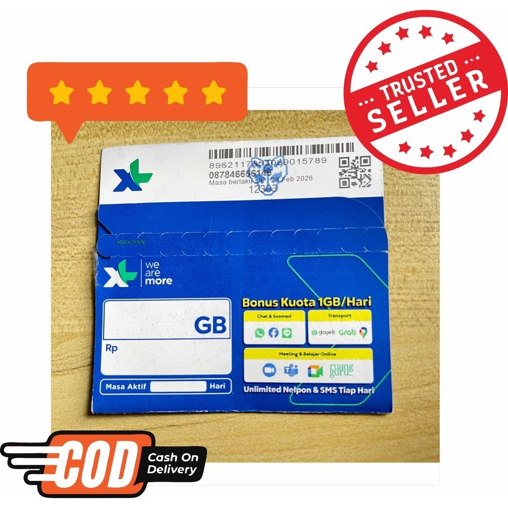 Jual KARTU PERDANA XL AXIATA 0K | Shopee Indonesia