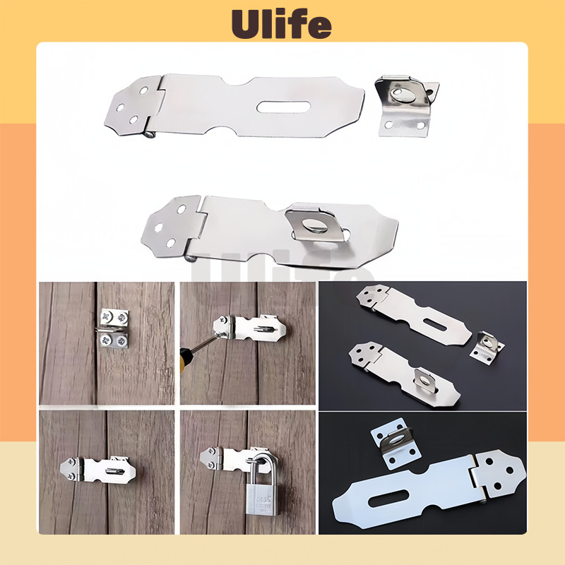 Jual Kait Gembok Kunci Pintu / Stainless Door Lock Latch / Brankas ...