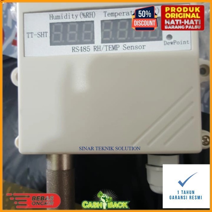 Jual Digital display temperatur humidity sensor transmitter RS485 ...