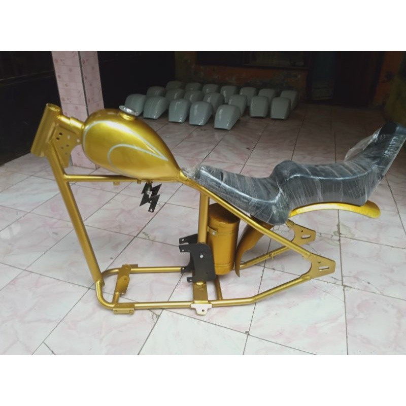 Jual rangka Chopper PNP Honda gl Tiger Mega pro | Shopee Indonesia