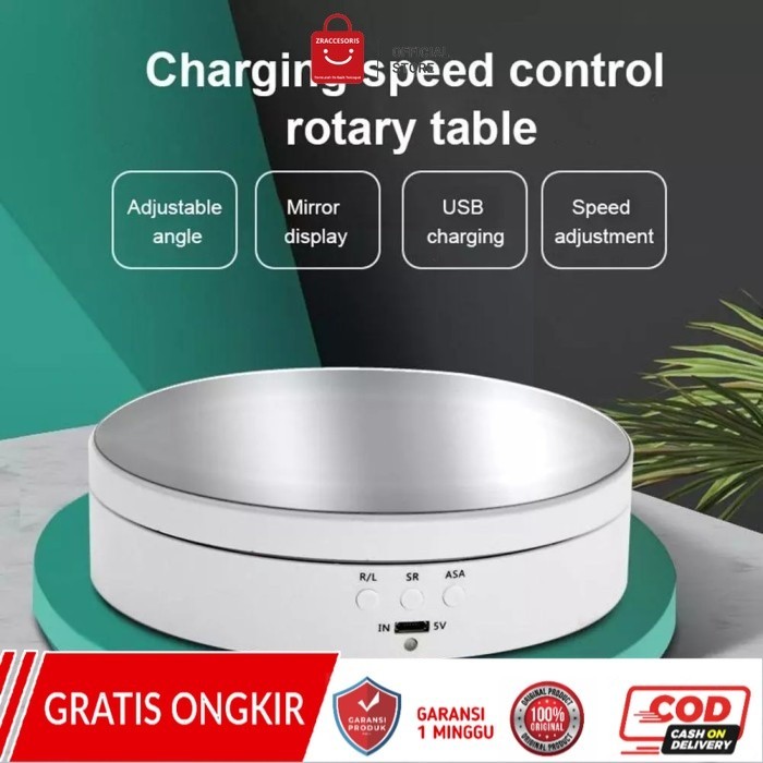 Jual Tempat Foto Produk Bisa Berputar Stand Display Meja Rotating Base ...