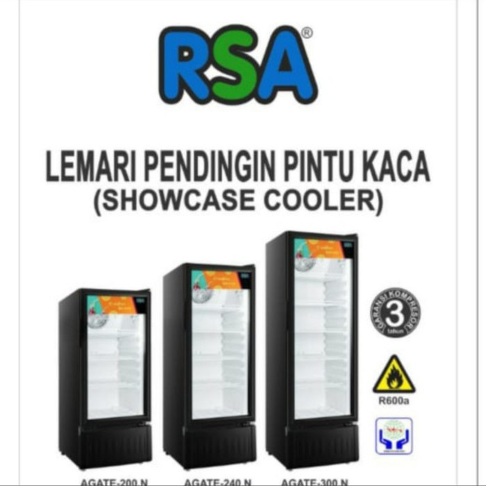 Jual SHOW CASE LEMARI PENDINGIN RSA AGATE 240 | Shopee Indonesia