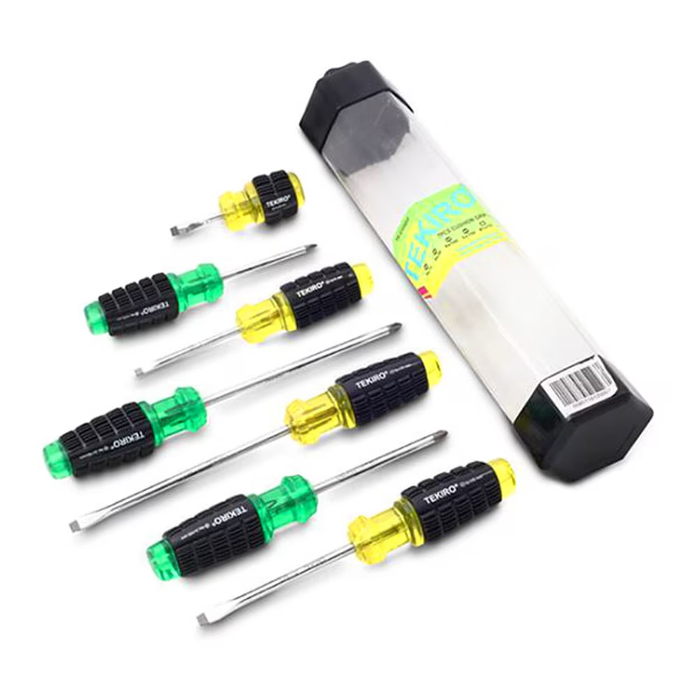 Jual TEKIRO Screwdriver Set with Cushion Grip / Obeng Gagang Karet SD ...