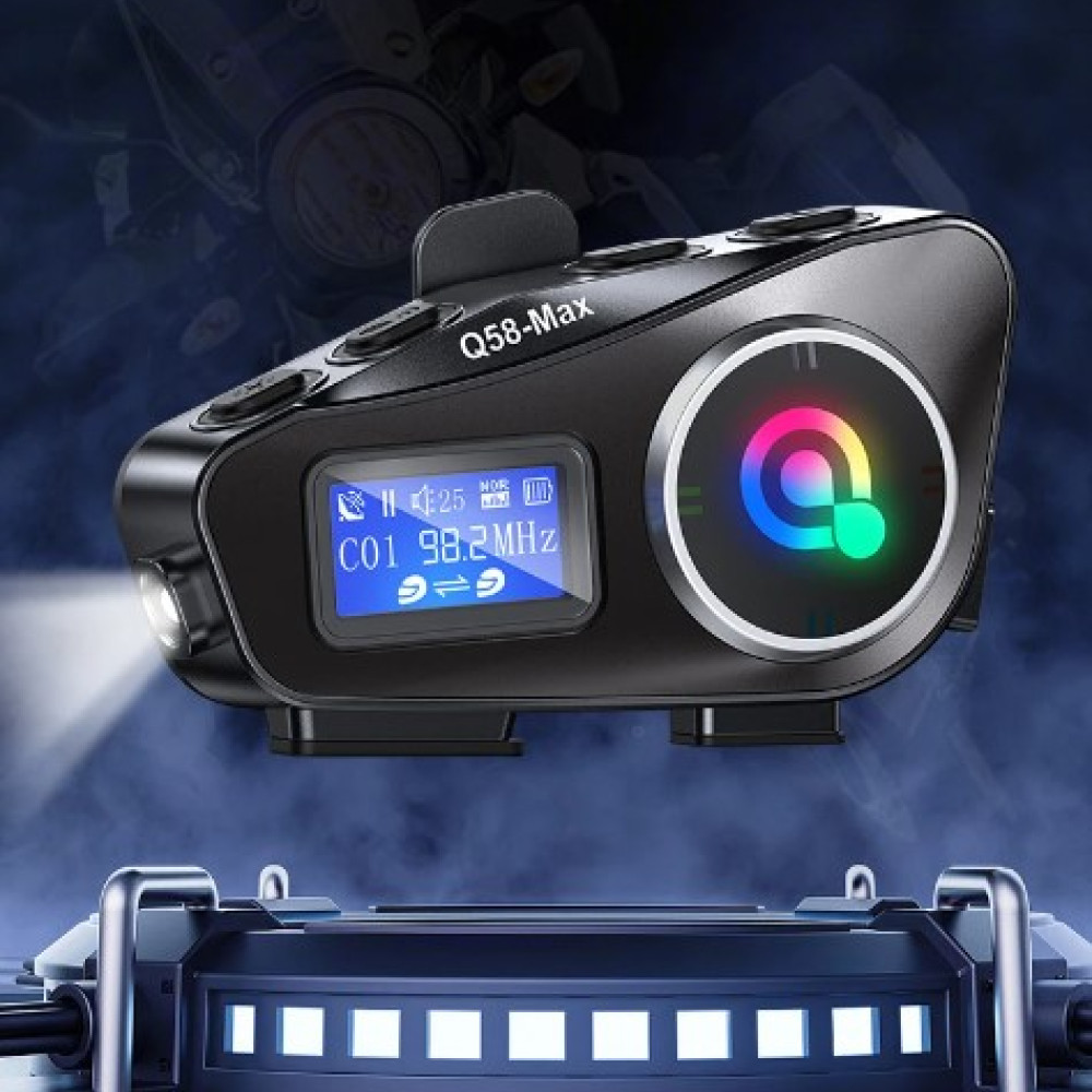 Jual Intercom Helm Bluetooth Headset Helmet Motorcycle with LCD Display ...