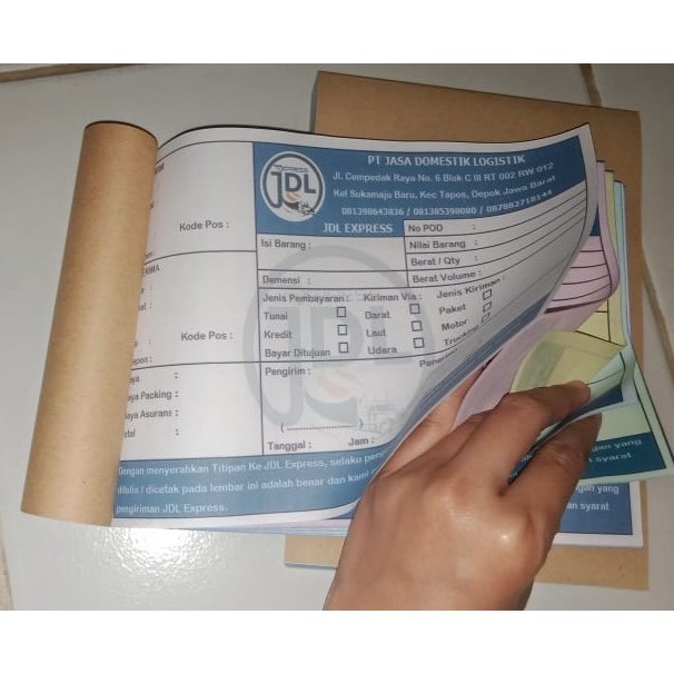 Jual Cetak Nota/Kwitansi/Continous Form ukuran A5 Warna - 2 PLY ...