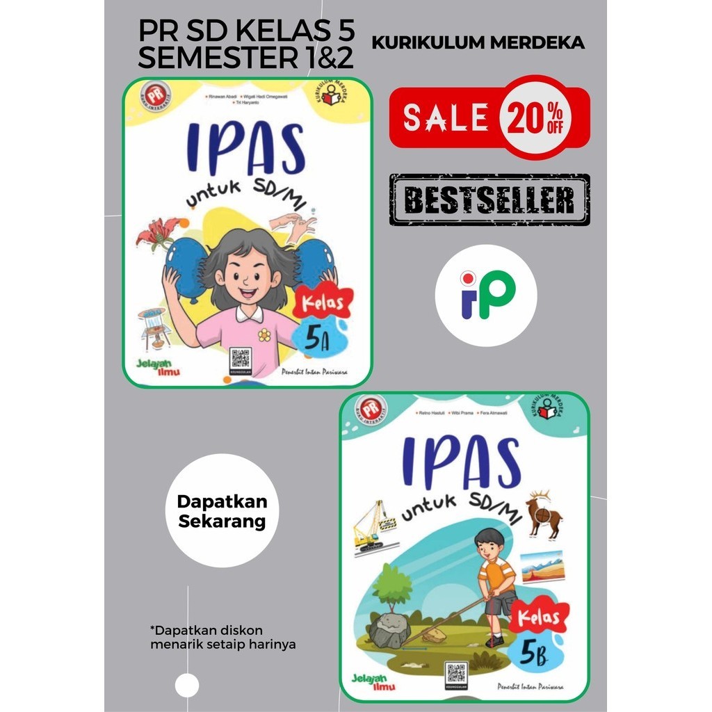 Jual Buku Pr/Lks IPAS Kelas 5 SD/MI Semester 1&2 Kurikulum Merdeka Intan pariwara Tahun 2024 ...