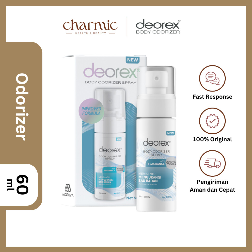 Jual Deorex Body Odorizer Non Fragrance 60 ml | Body Spray | Deodoran ...