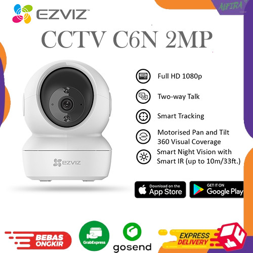 Jual Ezviz Camera CCTV C6N 2MP Smart Wifi Pan Tilt IP Indoor 1080p ...
