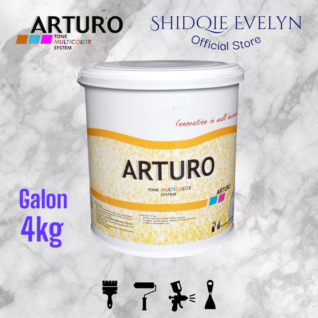 Jual ARTURO Texture Based Light Grey TB 03 LG Galon 4kg Tekstur Base ...