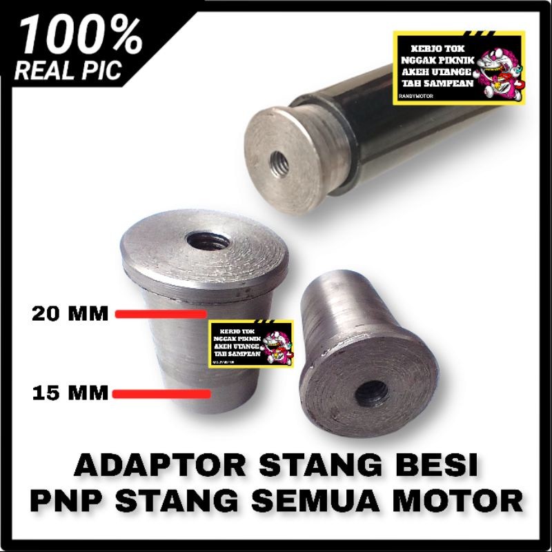 Jual ADAPTOR JALU STANG STIR BESI PNP STANG SEMUA MOTOR | Shopee Indonesia