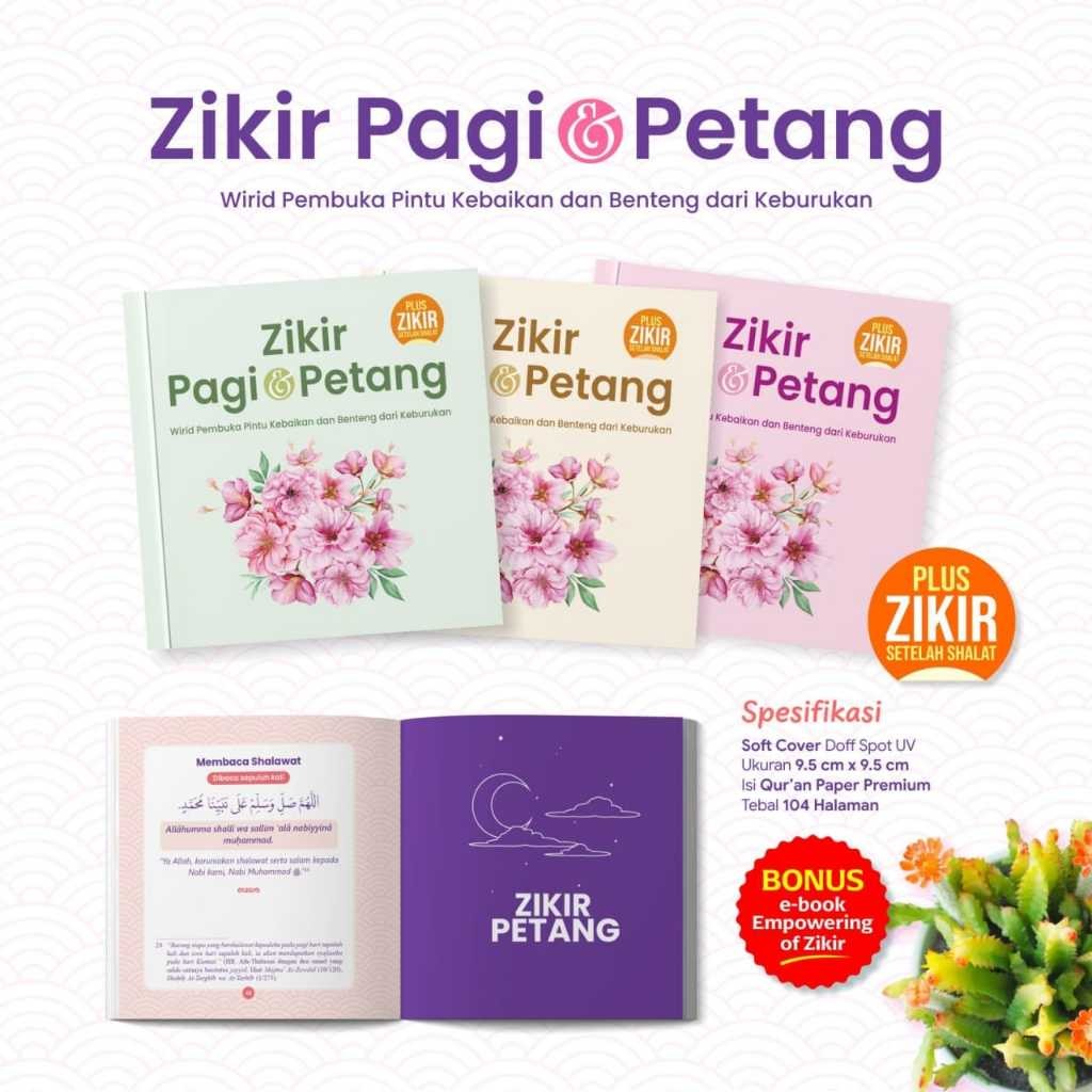 Jual Buku Saku Zikir Pagi Petang + Ejaan Latin dan Dzikir Setelah ...