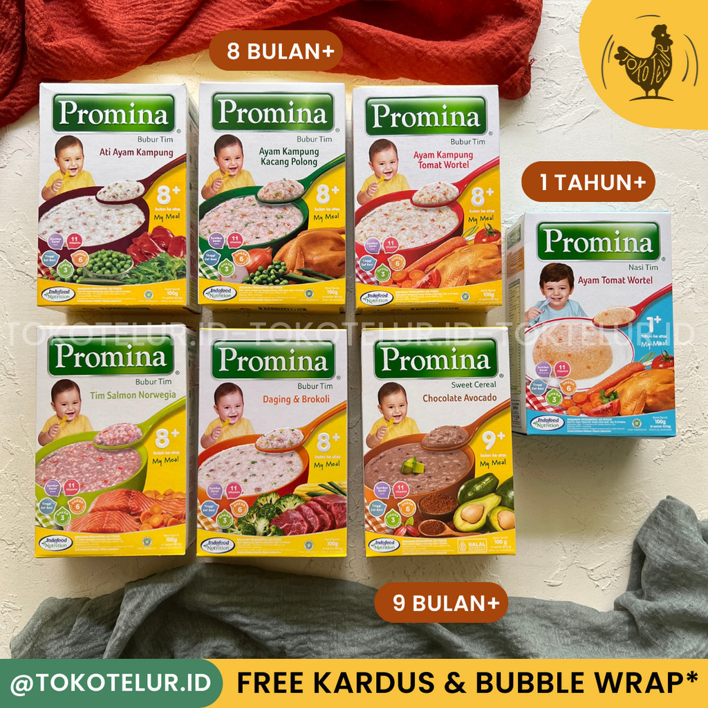 Jual PROMINA - Bubur Tim Bayi 8+ 9+ 1+/ MPASI Anak Bayi HALAL SEHAT ...