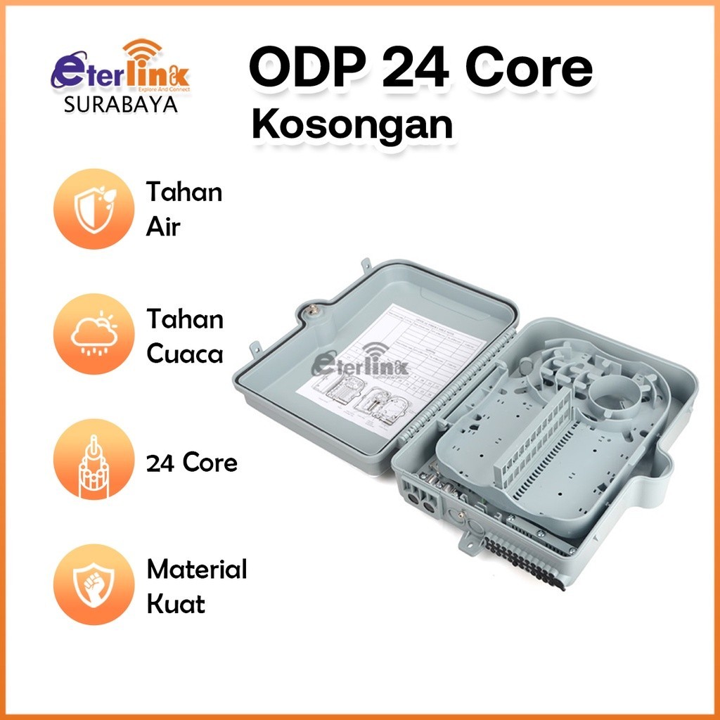 Jual ODP 24 Core Model PLC Kosongan Optical Distribution Point Kotak ...