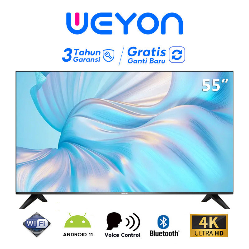 Jual WEYON 50/55/65 Inch Smart TV LED Digital 4K UHD Youtube/Netflix ...