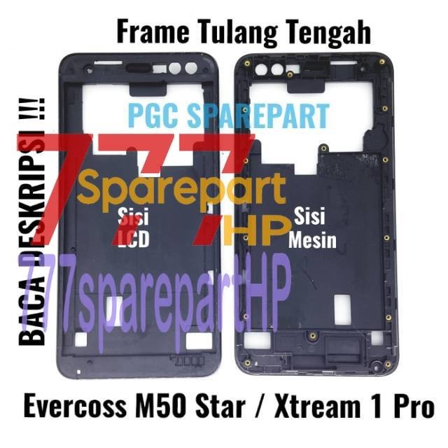 Jual Original Frame Evercoss M50 Star / Cross Xtream 1 Pro - Bezzel ...