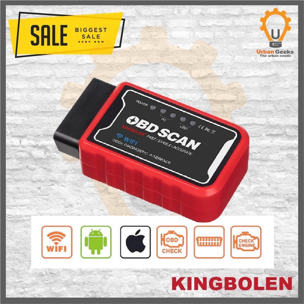 Jual ELM327 WiFi V1.5 OBDII Diagnostic Tool ICAR2 Code Reader Android ...