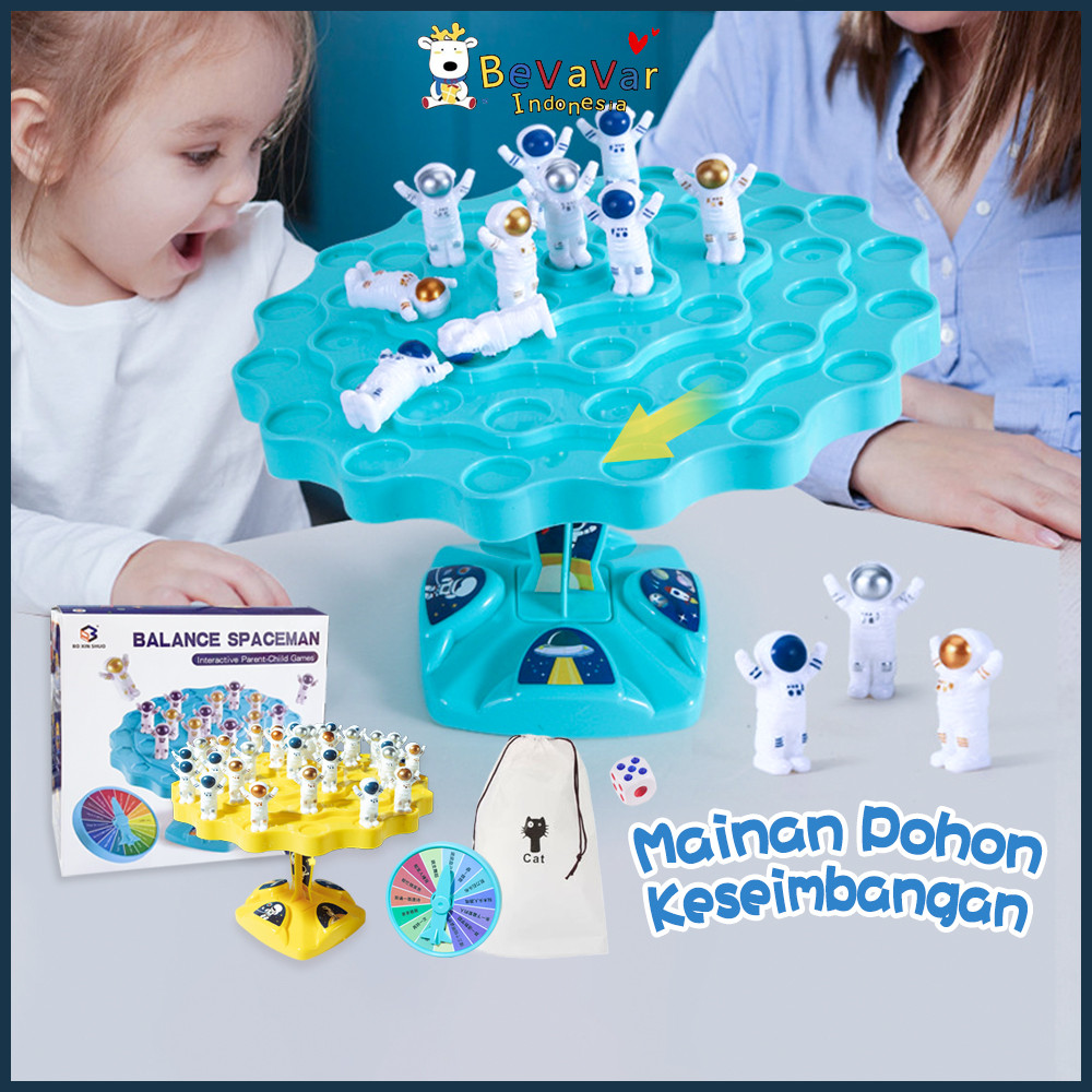 Jual BEVAVAR Mainan pohon keseimbangan edukasi astronot anak board game ...