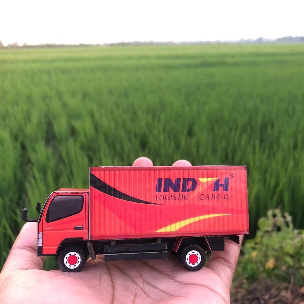Jual Miniatur Box Indah Cargo Canter | Shopee Indonesia