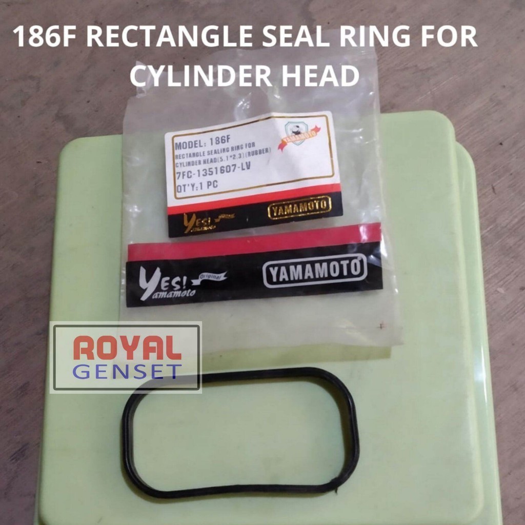 Jual 186F Rectangle Seal Ring For Cylinder Head Genset Solar Mesin ...