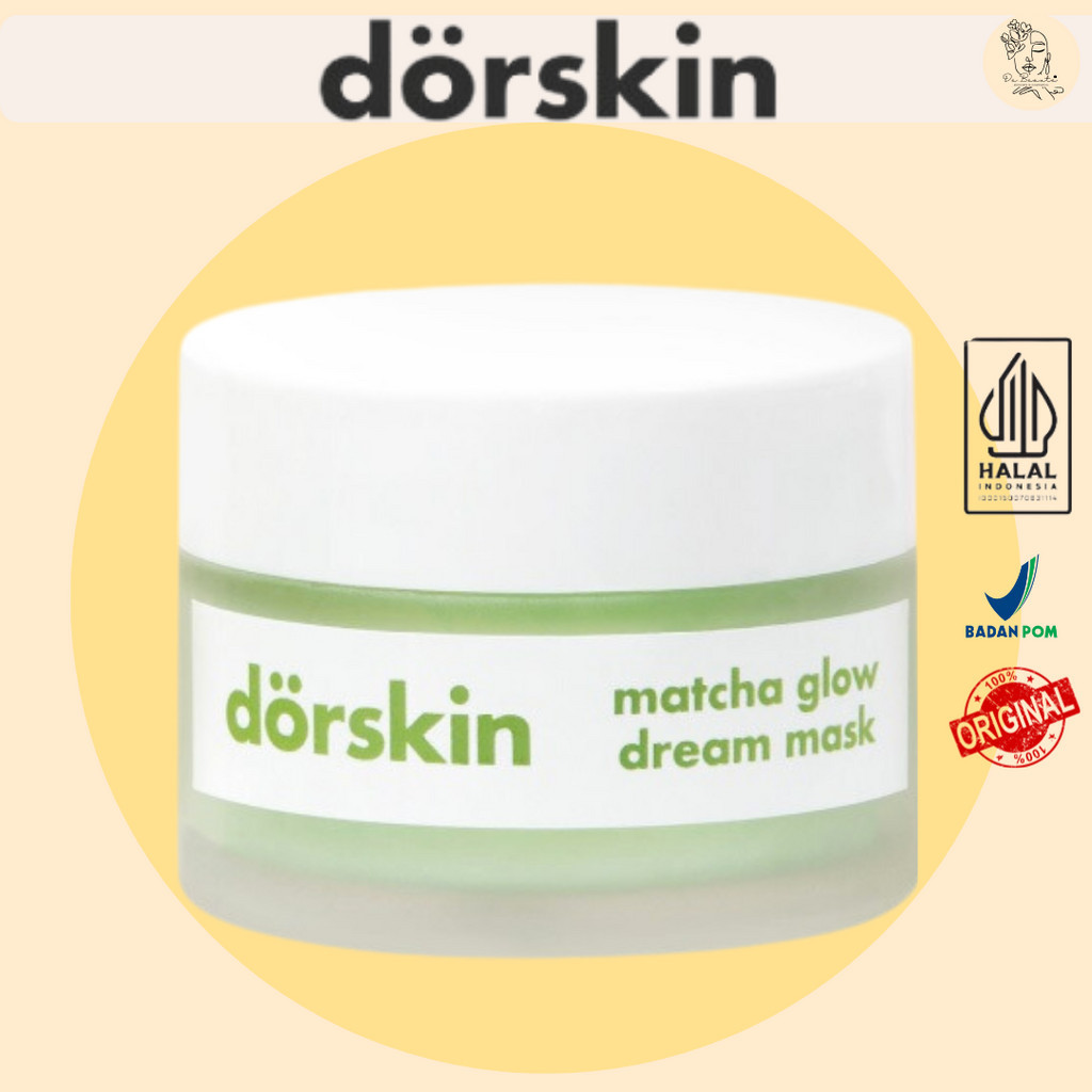 Jual Dorskin Matcha Glow Dream Sleeping Mask Acne Brightening ...