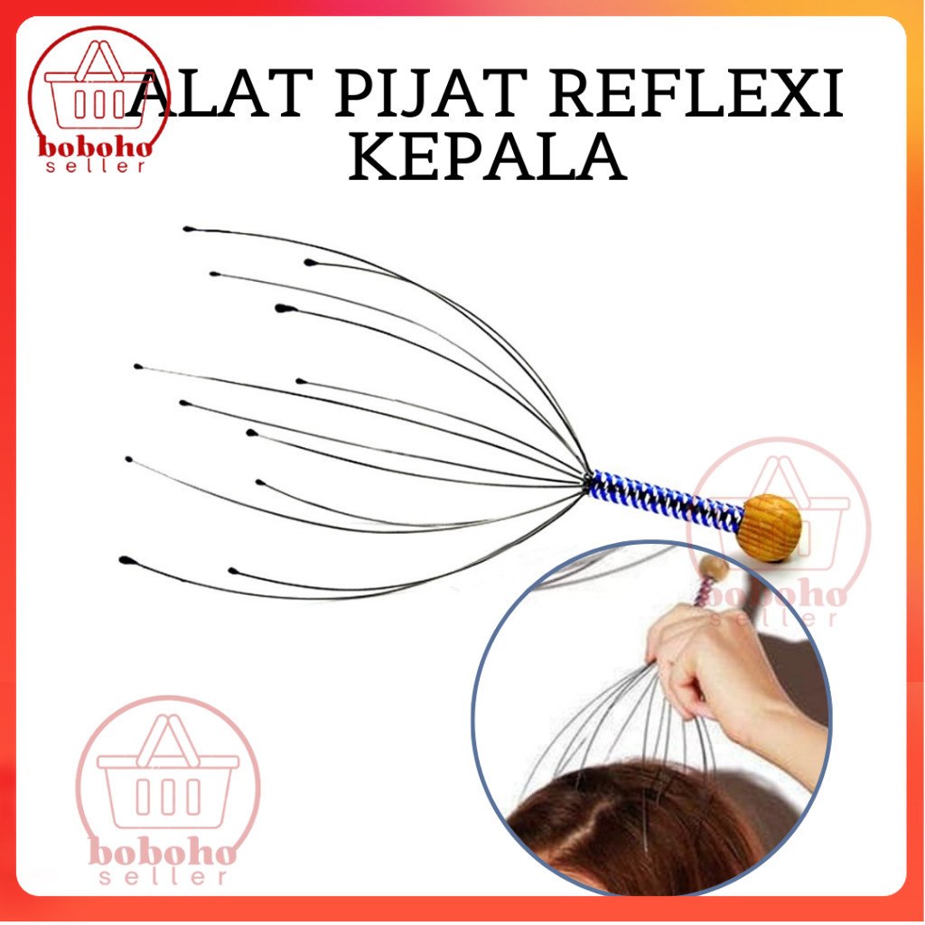 Jual Bokoma Alat Reflexi Pemijat Kepala Head massage Terapi Penghilang ...