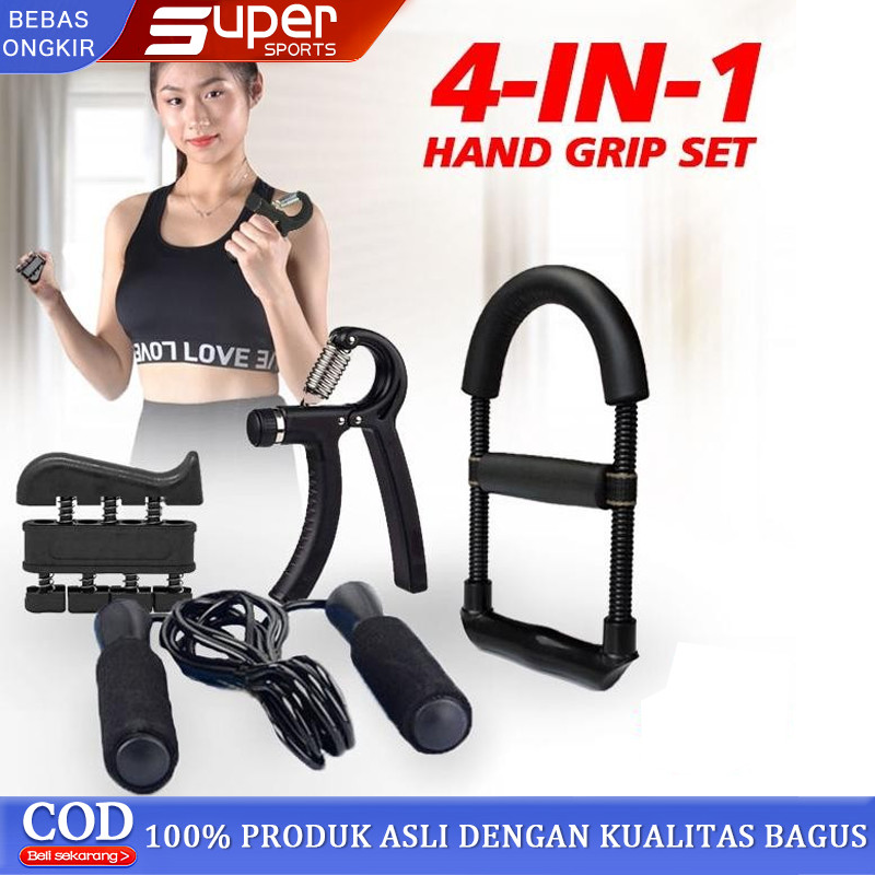 Jual 1 set berisi 4 buah perlengkapan olah raga, speed grip, senam ...