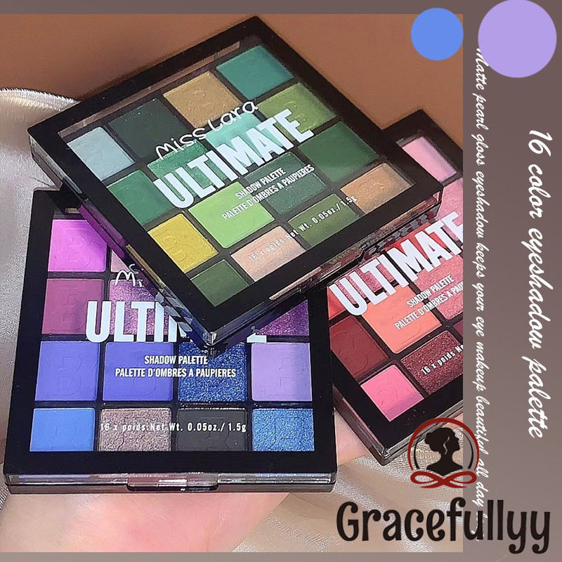 Jual [COD]MISSLARA Eyeshadow Palette 16 Warna Glitter Matte Eyeshadow ...
