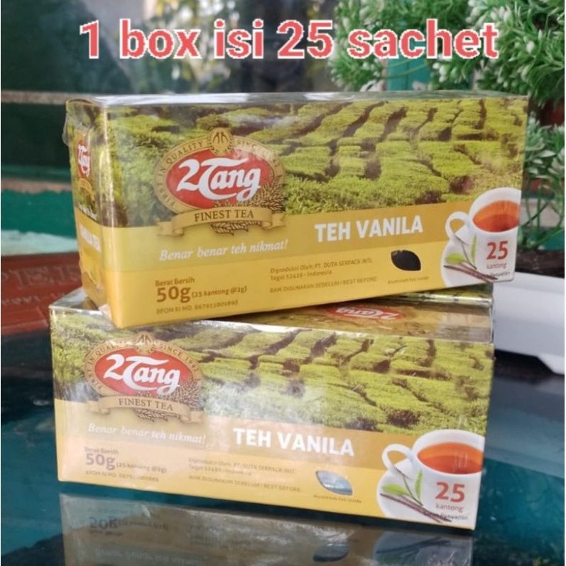 Jual Teh 2 Tang celup Vanila 1 box | Shopee Indonesia